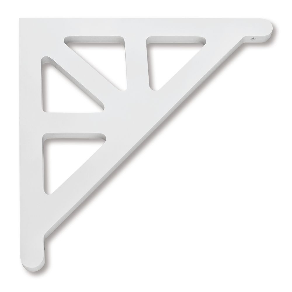 Alexandria Moulding PVC Porch Bracket 14-3/4 Inch X 14-3/4 Inch X 3/4 ...