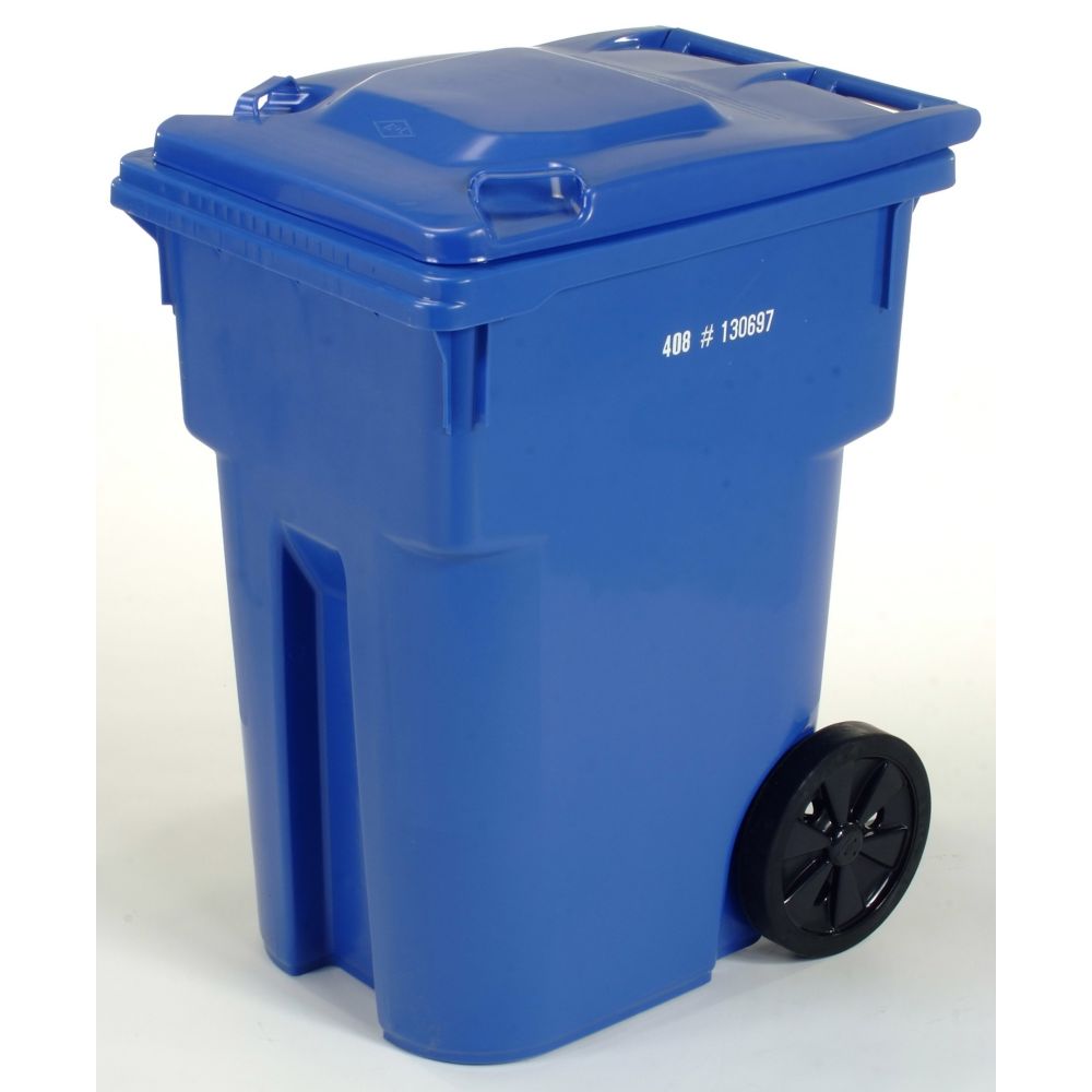 IPL Mastercart 95 GAL Blue Wheeled Cart with 12-inch Wheels | The Home ...