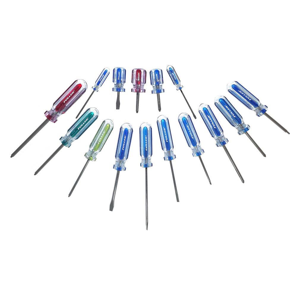 Fuller Pro 300 Series Screwdriver Set with Shatterproof Acetate Handle ...