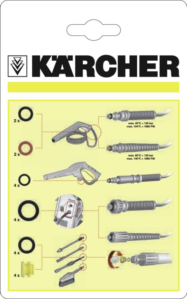 Karcher Replacement O-Ring set | The Home Depot Canada