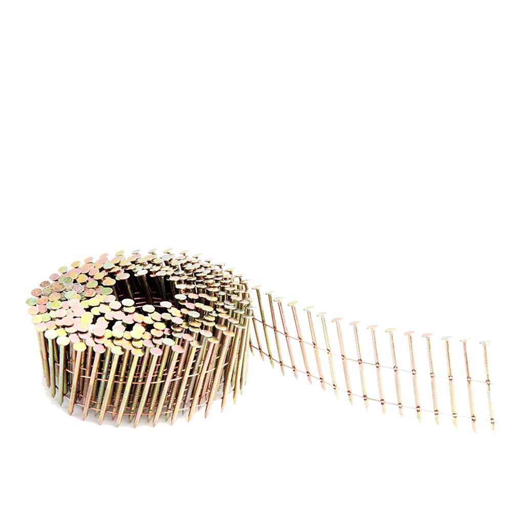 Clous en bobine annelés et galvanisés pour parement soudés par fil 1 3/ ...