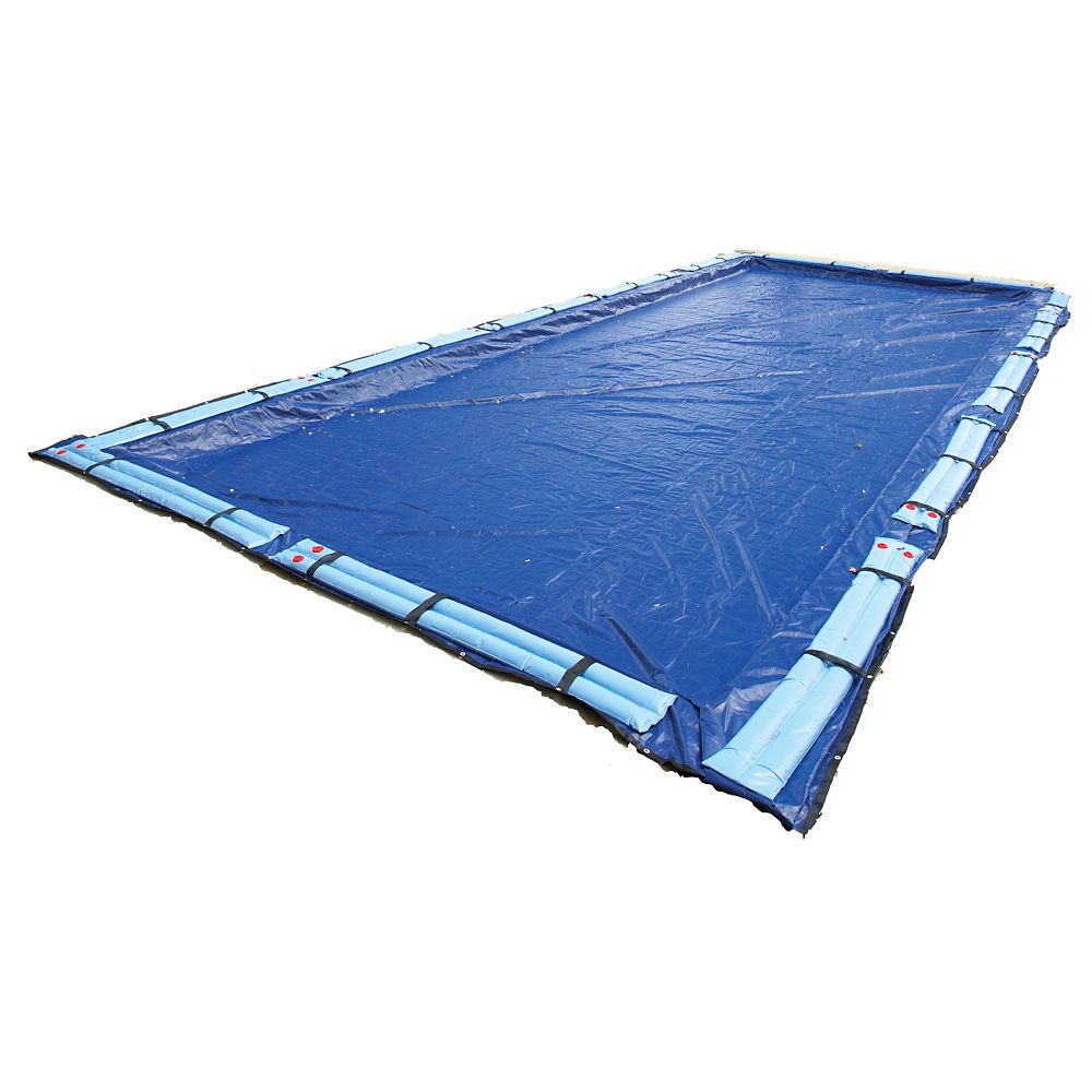 Blue Wave 15-Year 30 ft. x 50 ft. Rectangular In-Ground Pool Winter ...