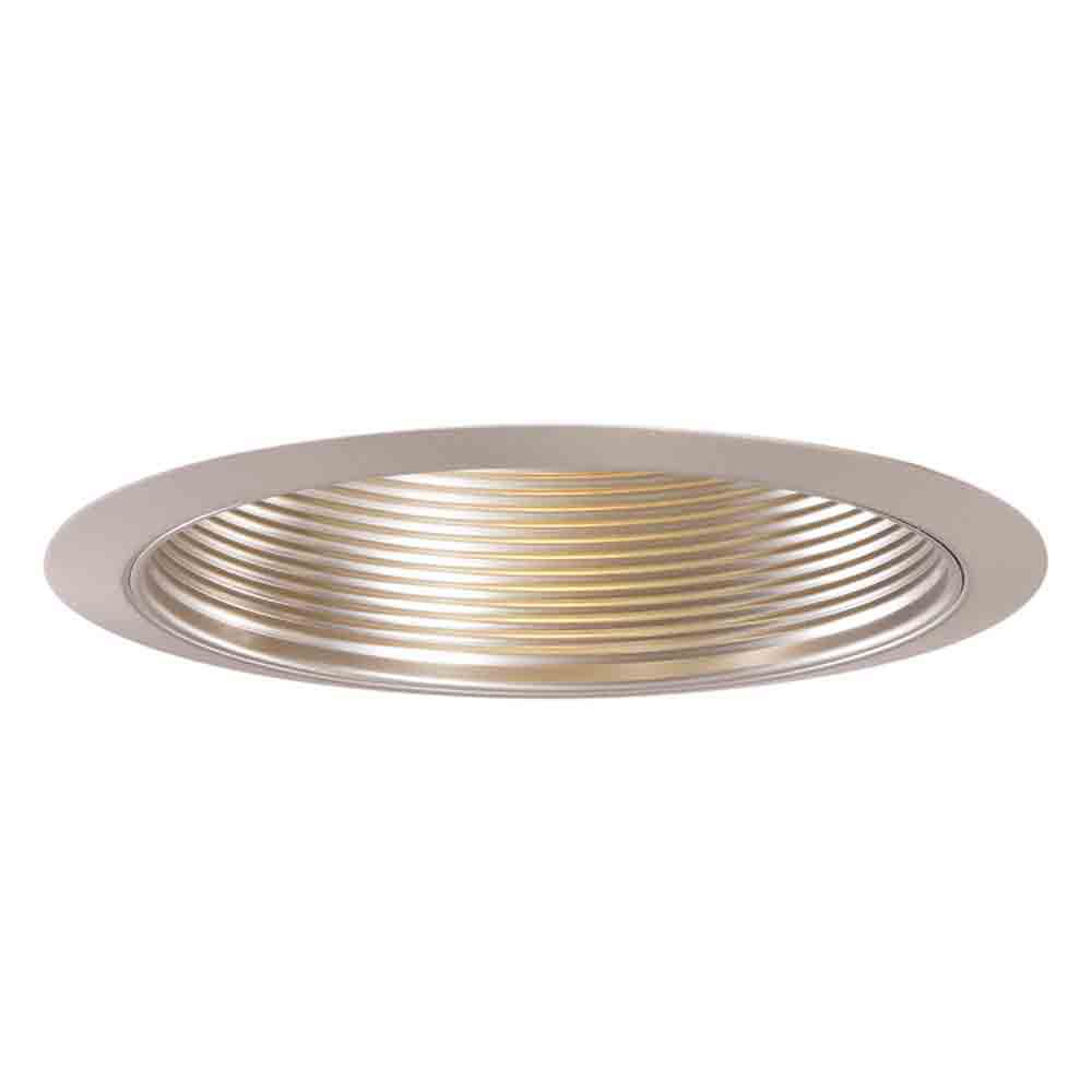 Halo Satin Nickel Metal Baffle Trim Ring 6 inch Aperature | The Home ...