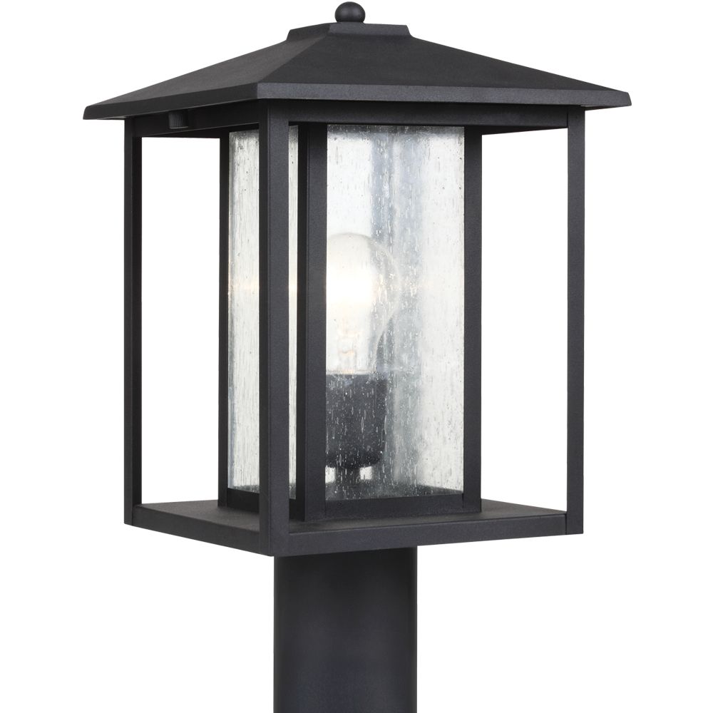 Progress Lighting Globe Collection 1-Light Black Outdoor Post Lantern ...