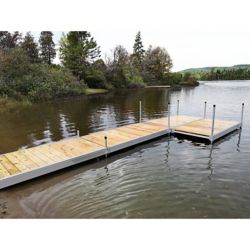 Multinautic 4 ft. x 8 ft. Aluminum Boxed Dock Frame Kit