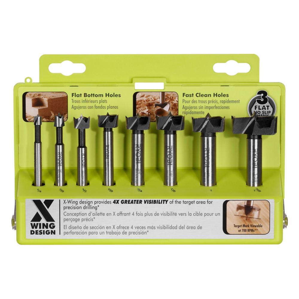 RYOBI Forstner Bit Set (8-Piece) | The Home Depot Canada