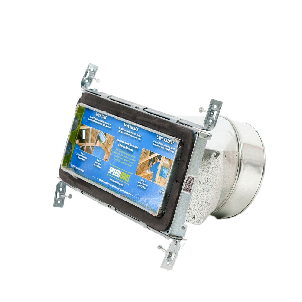 Speedi-Boot 4 in. x 12 in. x 7 in. Straight Register Vent Boot with Adj ...