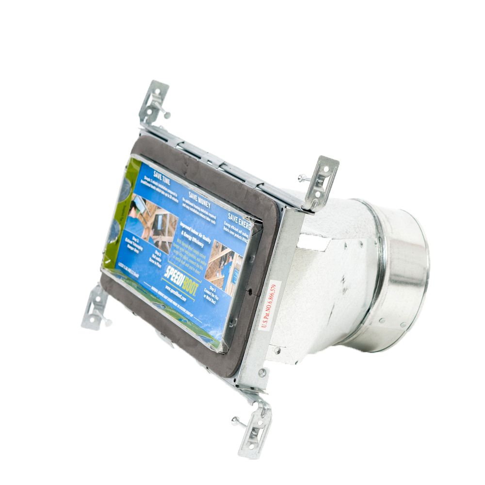 Speedi-Boot 4 in. x 10 in. x 6 in. Straight Register Vent Boot with Adj ...