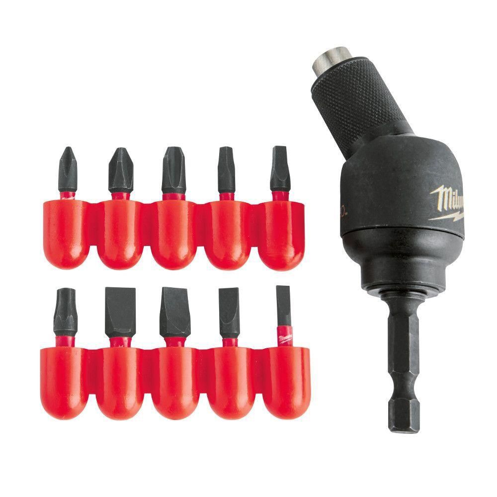 Milwaukee Tool SHOCKWAVE IMPACT DUTY 30 Degree Knuckle Bit Holder Set ...