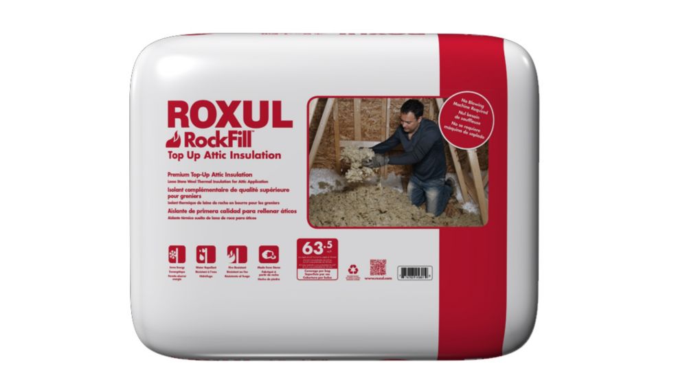 Roxul Roxul RockFill L'isolant d'appoint pour le grenier | Home Depot ...