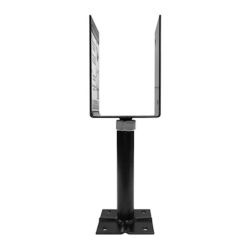 Pylex Adjustable Powder Coated Deck Support for 4x4 Post | The Home ...