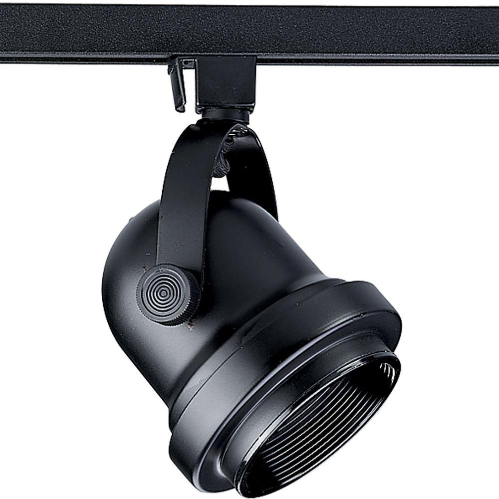 Alpha Track 50W 1-Light Black Finish Canyon Style Track Lighting Head