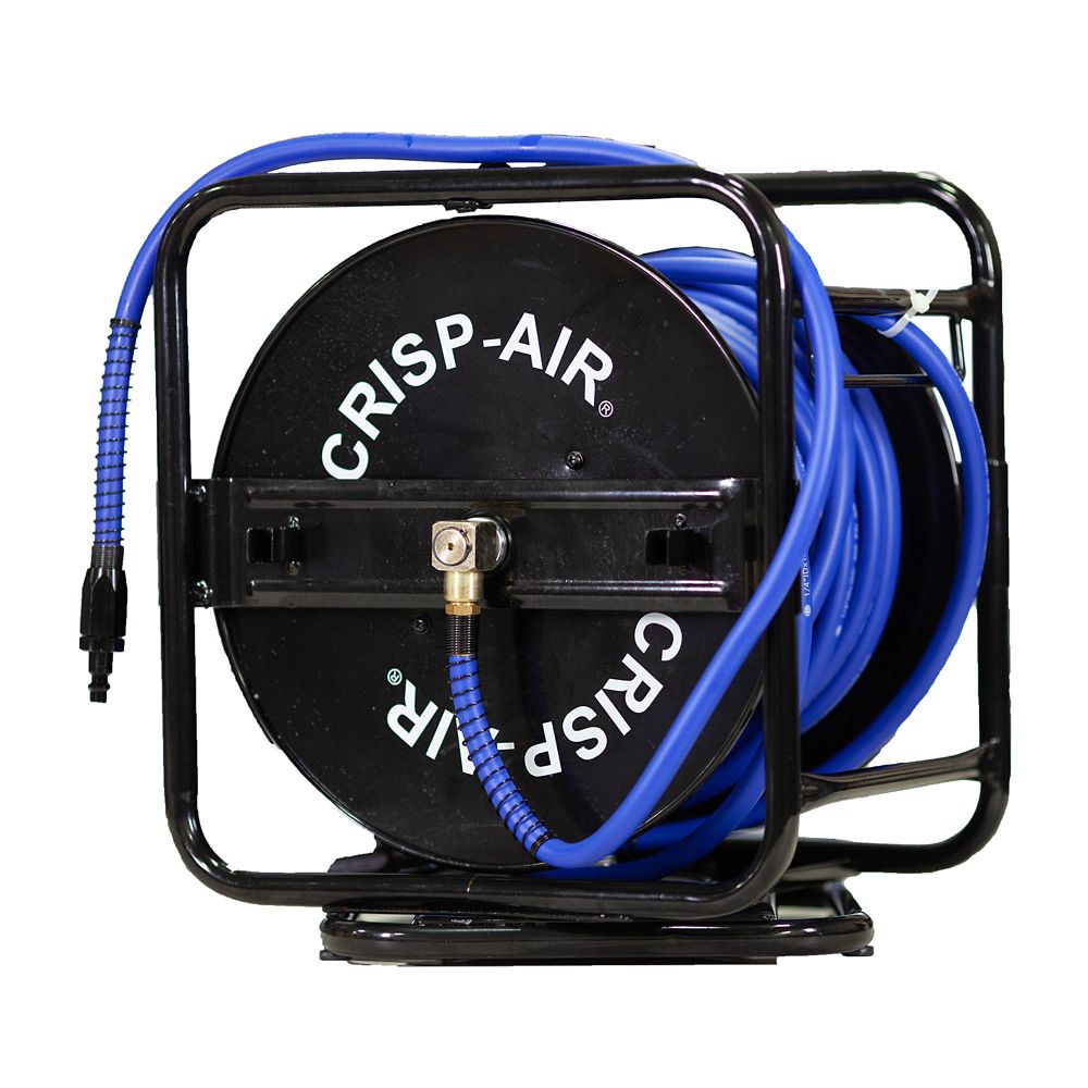 crisp-air-manual-air-hose-reel-with-1-4-inch-x-100-feet-hybrid-polymer