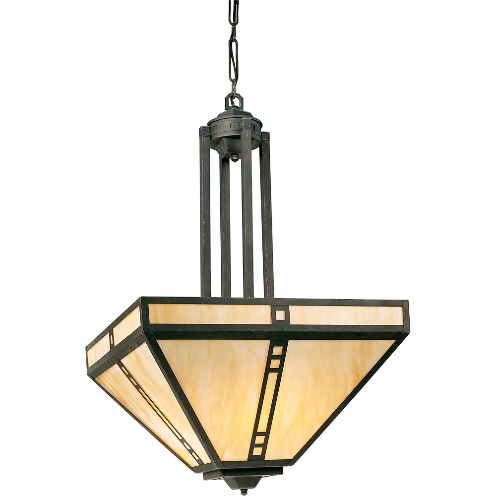 Progress Lighting Arts and Crafts Collection Weathered Bronze 4-light ...