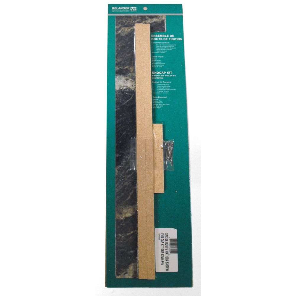 6357-FX46 Countertop End Cap Kit in Ora Black Storm