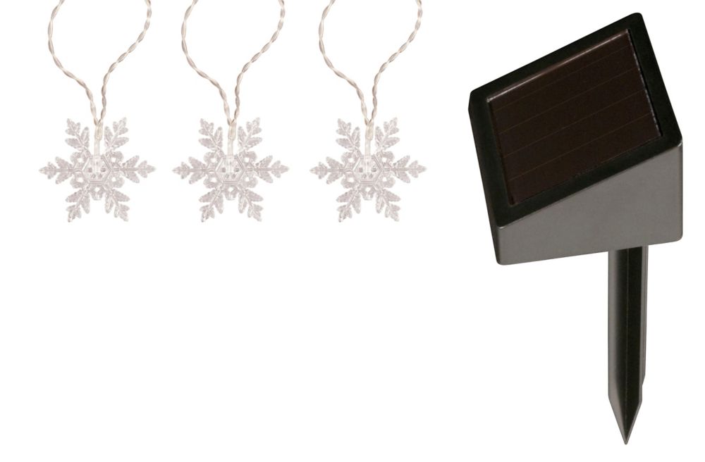 Fusion Solar Snowflake String Lights | The Home Depot Canada