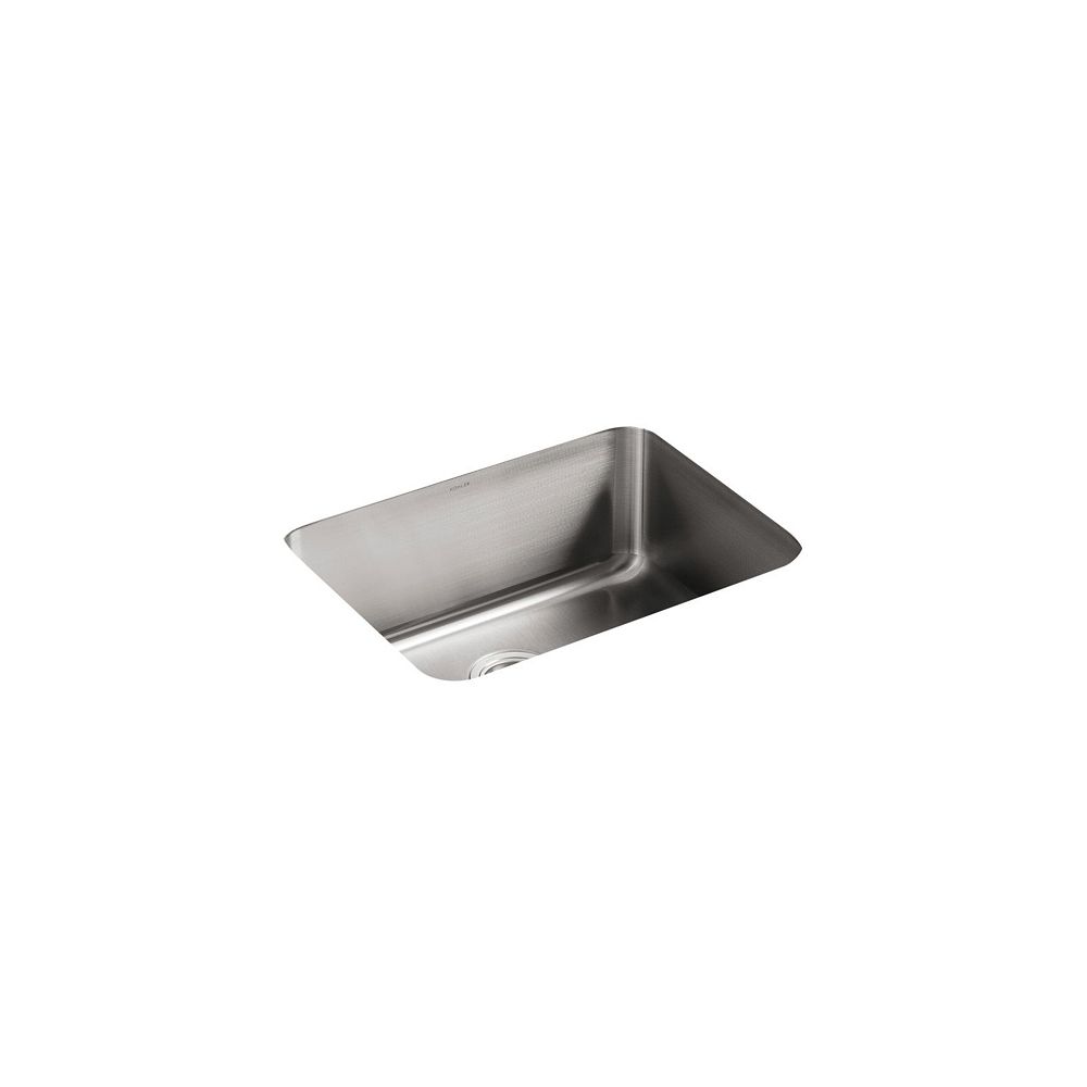 KOHLER Undertone(R) Extra-Large Squared Undercounter Kitchen Sink, 9-1/ ...