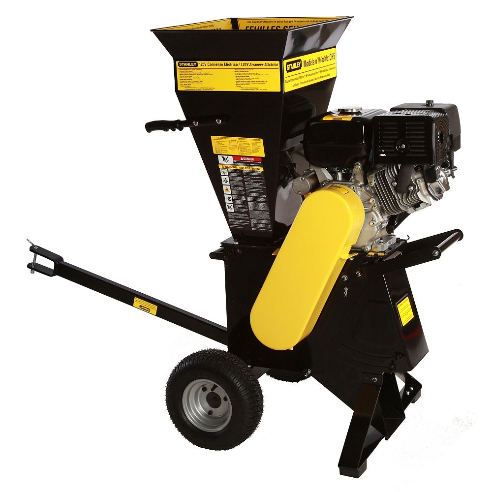 STANLEY Déchiqueteuse de qualité commerciale 15 hp 420cc avec démarreur ...