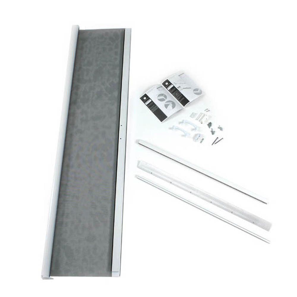 ODL 36-inch x 78-inch White Retractable Screen for 6 ft. 8-inch Sliding ...