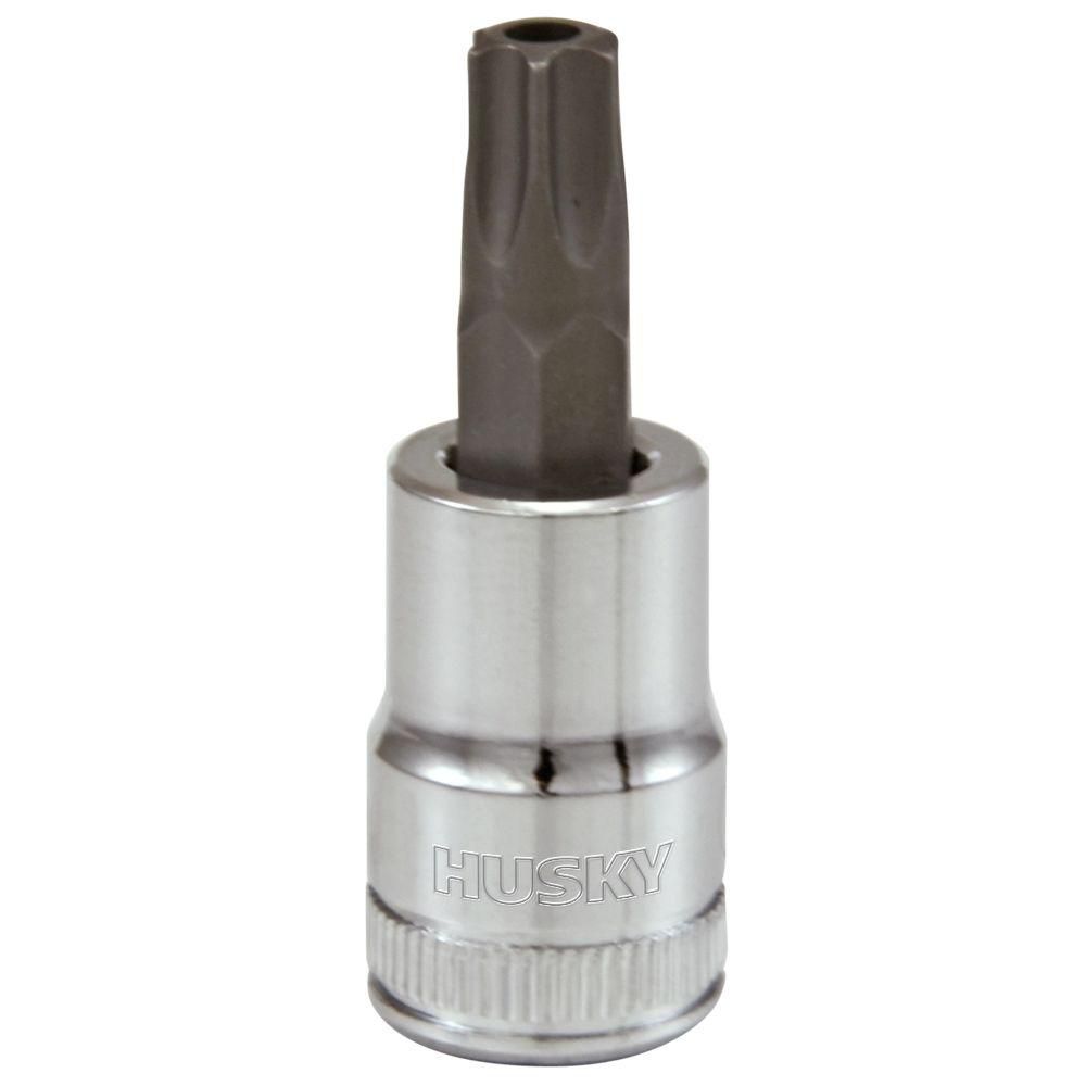 HUSKY T45 Tamper-Proof Torx 3/8-inch Drive Bit Socket | The Home Depot ...