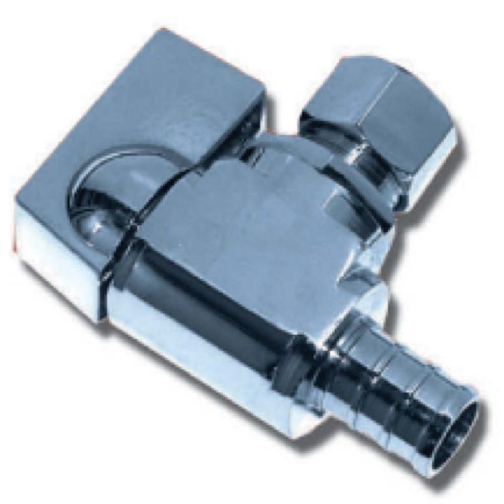 Waterline Pex x Compression Angle Turn Ball Valve 1/2 Inch x 3/8 Inch ...