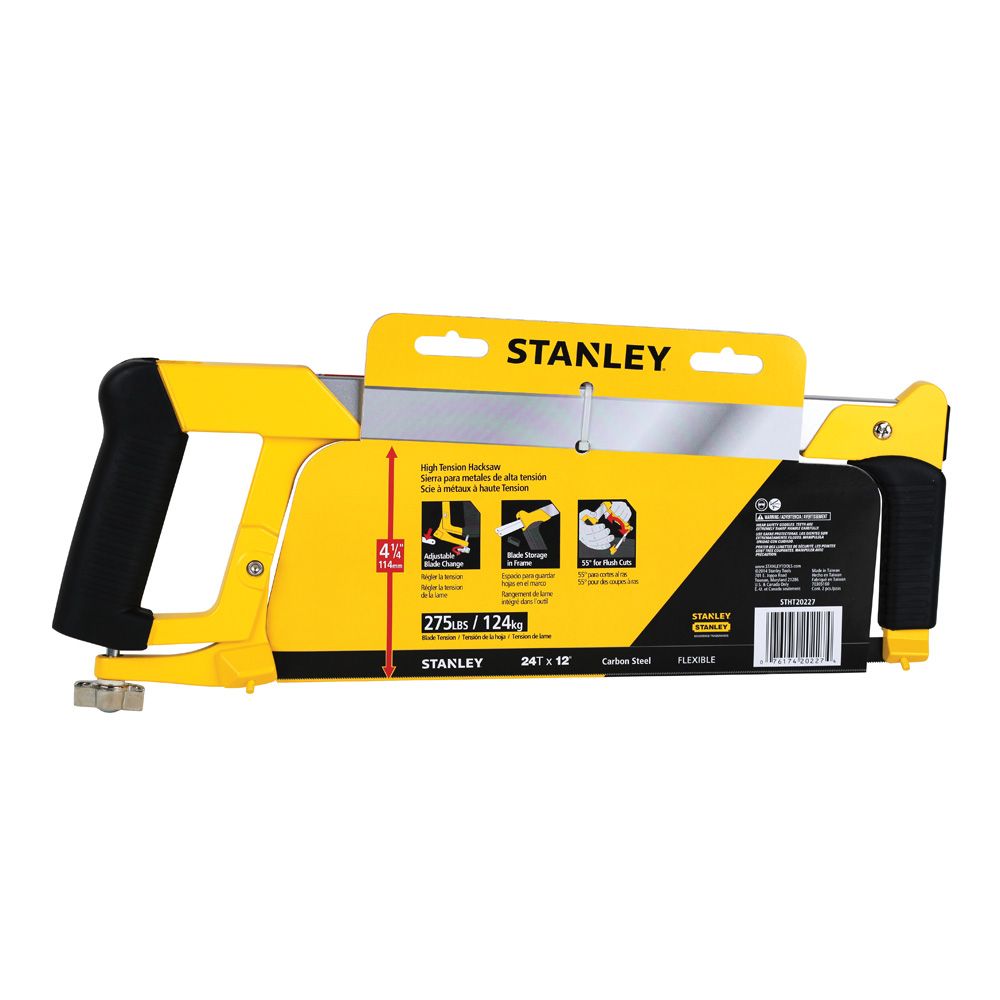 STANLEY HIGH TENSION HACK SAW WITH BLADE STORAGE | The Home Depot Canada