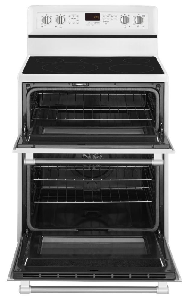 Maytag Gemini 6.7 cu. ft. Double Oven Electric Stove with EvenAir ...