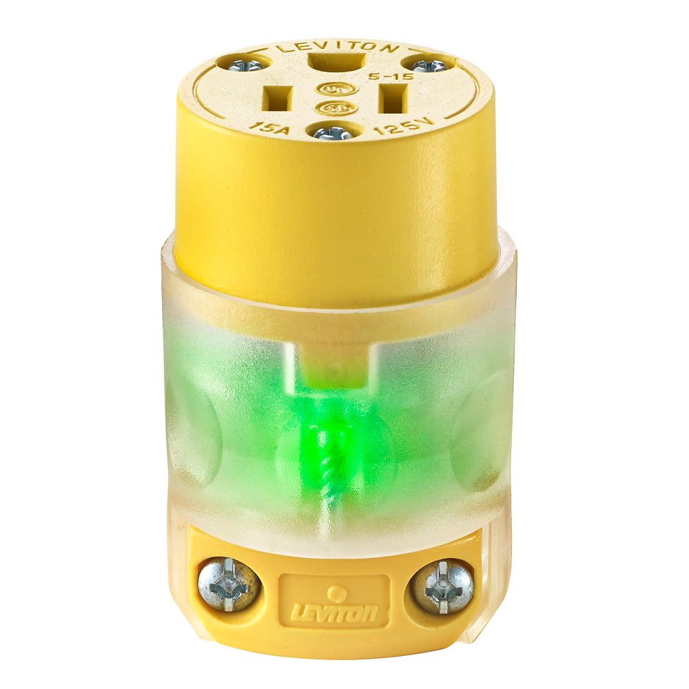 Leviton 15 Amp, 125 Volt, NEMA 5-15R, 2-Pole, 3-Wire Connector ...