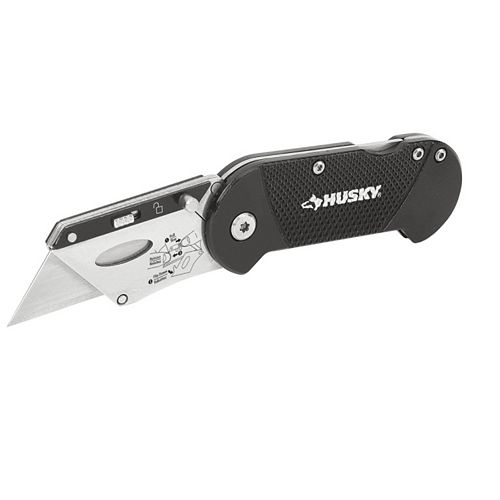 Husky Folding Lock-Back Utility Knife (5-Piece) | The Home Depot Canada