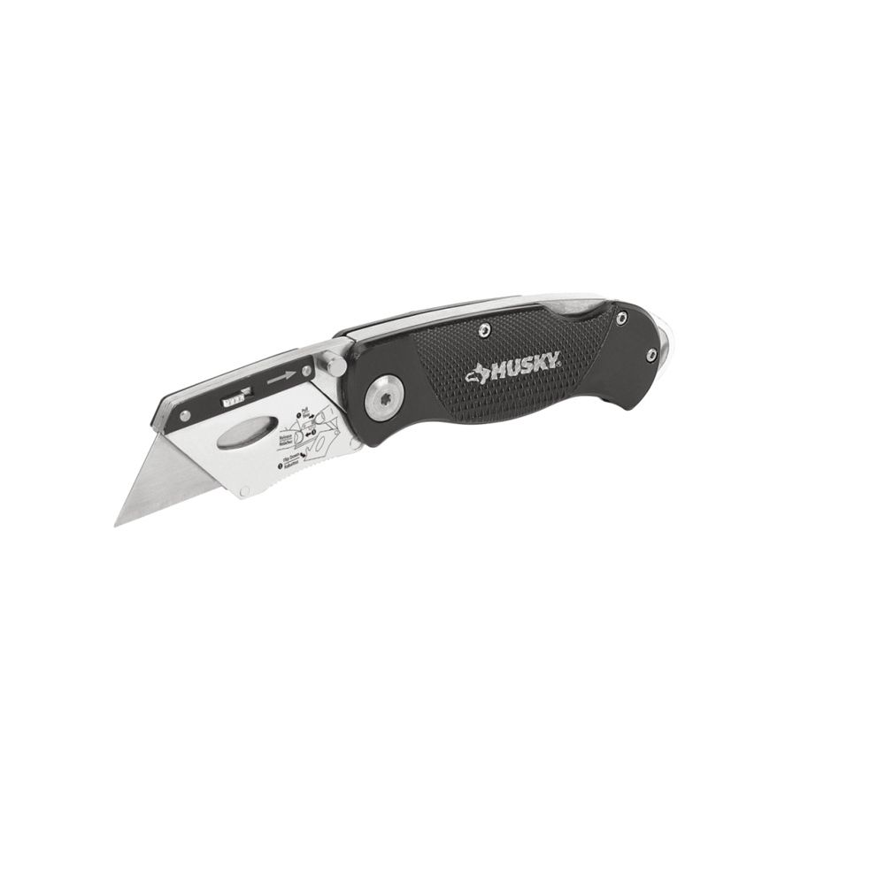 HUSKY Sure-Grip Folding Lock-Back Utility Knife | The Home Depot Canada