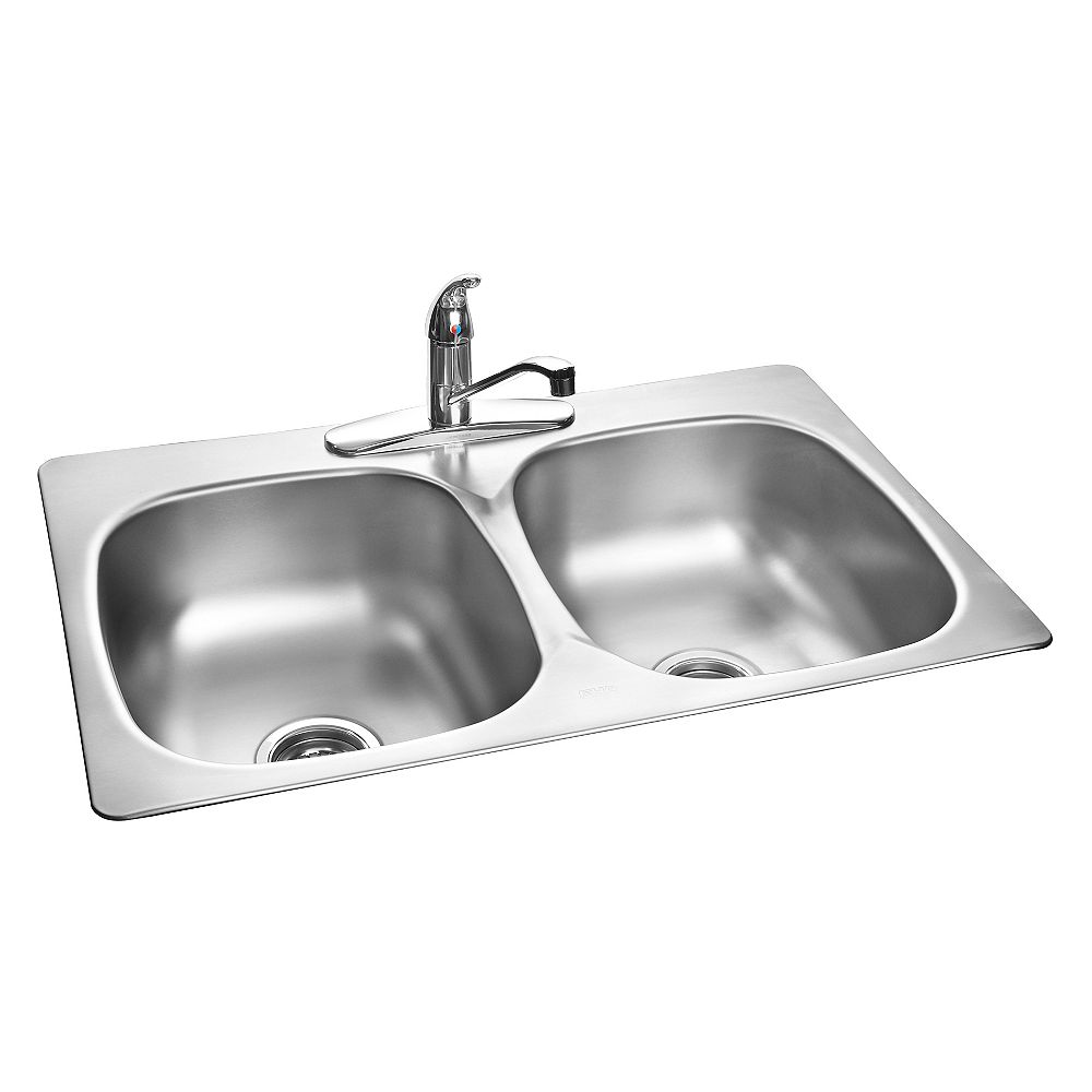 Kindred Évier Double de Cuisine en acier inoxydable | Home Depot Canada