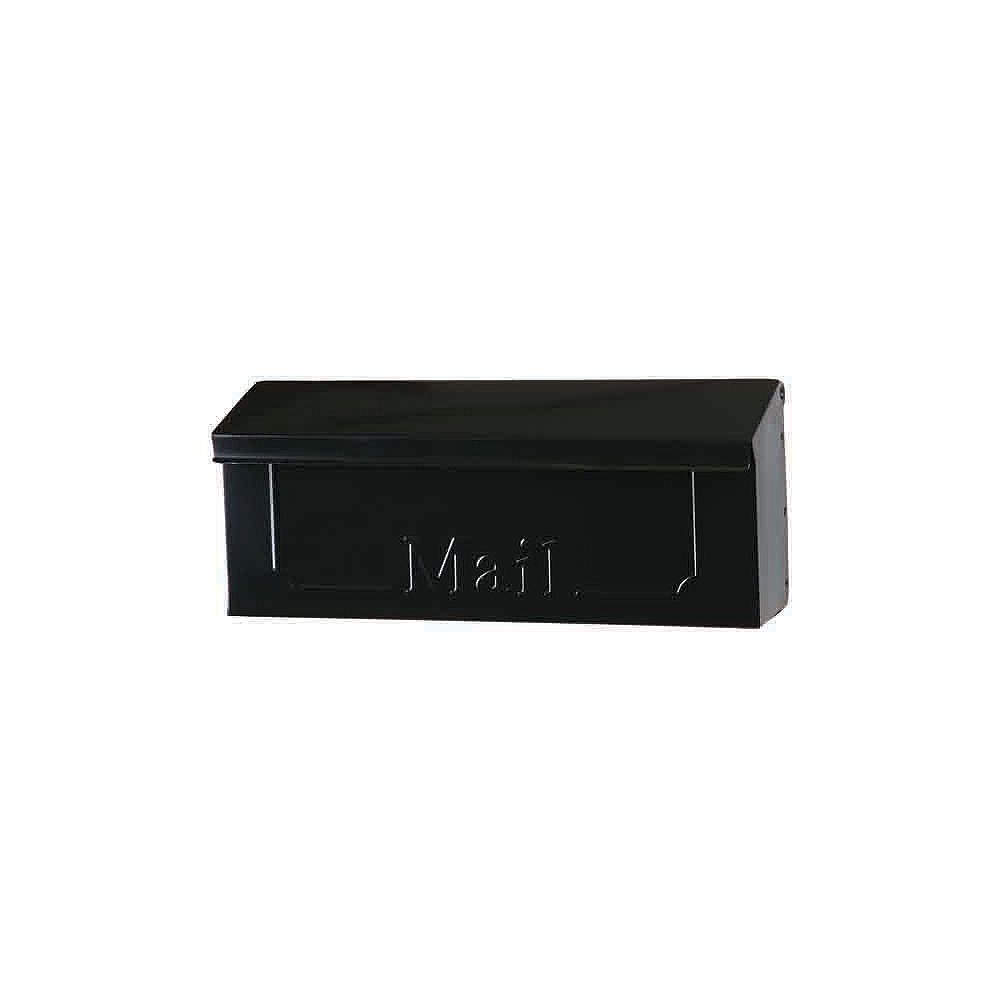 Gibraltar Industries Townhouse Black Steel Horizontal Wall-Mount ...