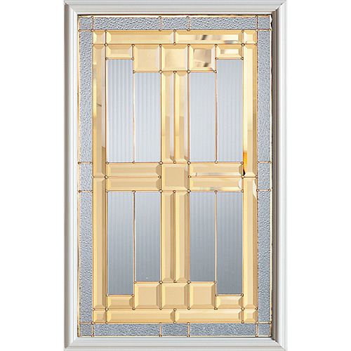 STANLEY Doors 23 inch x 37 inch Marguerite Zinc Caming 1/2 Lite ...