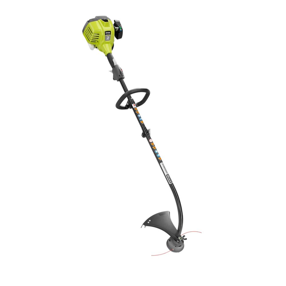 RYOBI 25cc Gas Powered 2-Cycle Curved Shaft Trimmer | The Home Depot Canada