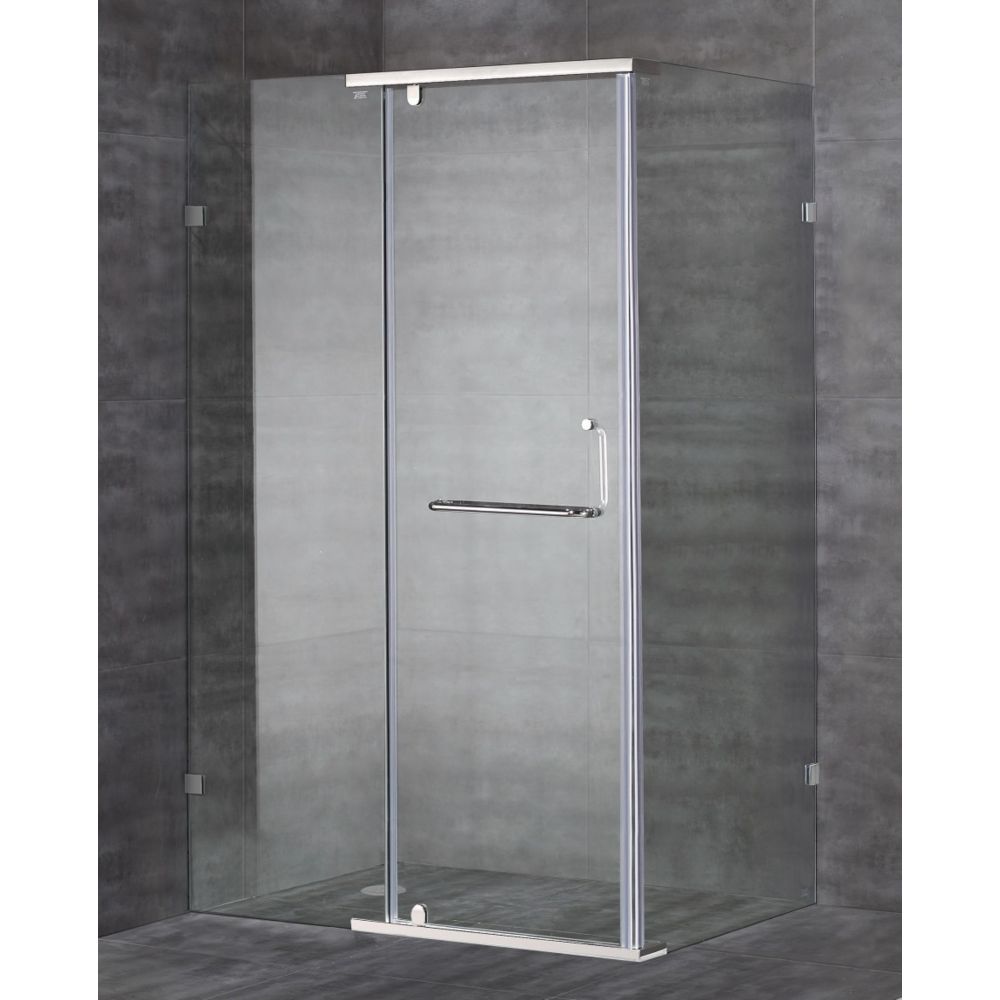 Aston 48-Inch x 35-Inch x 75-Inch Semi-Frameless Shower Stall in ...