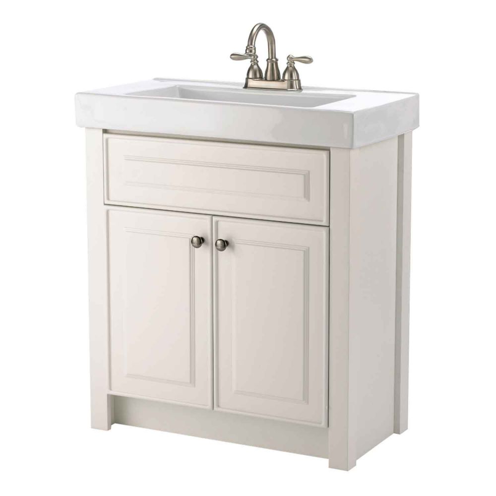 Magick Woods Keystone 30.25-inch W 2-Door Freestanding Vanity in White ...