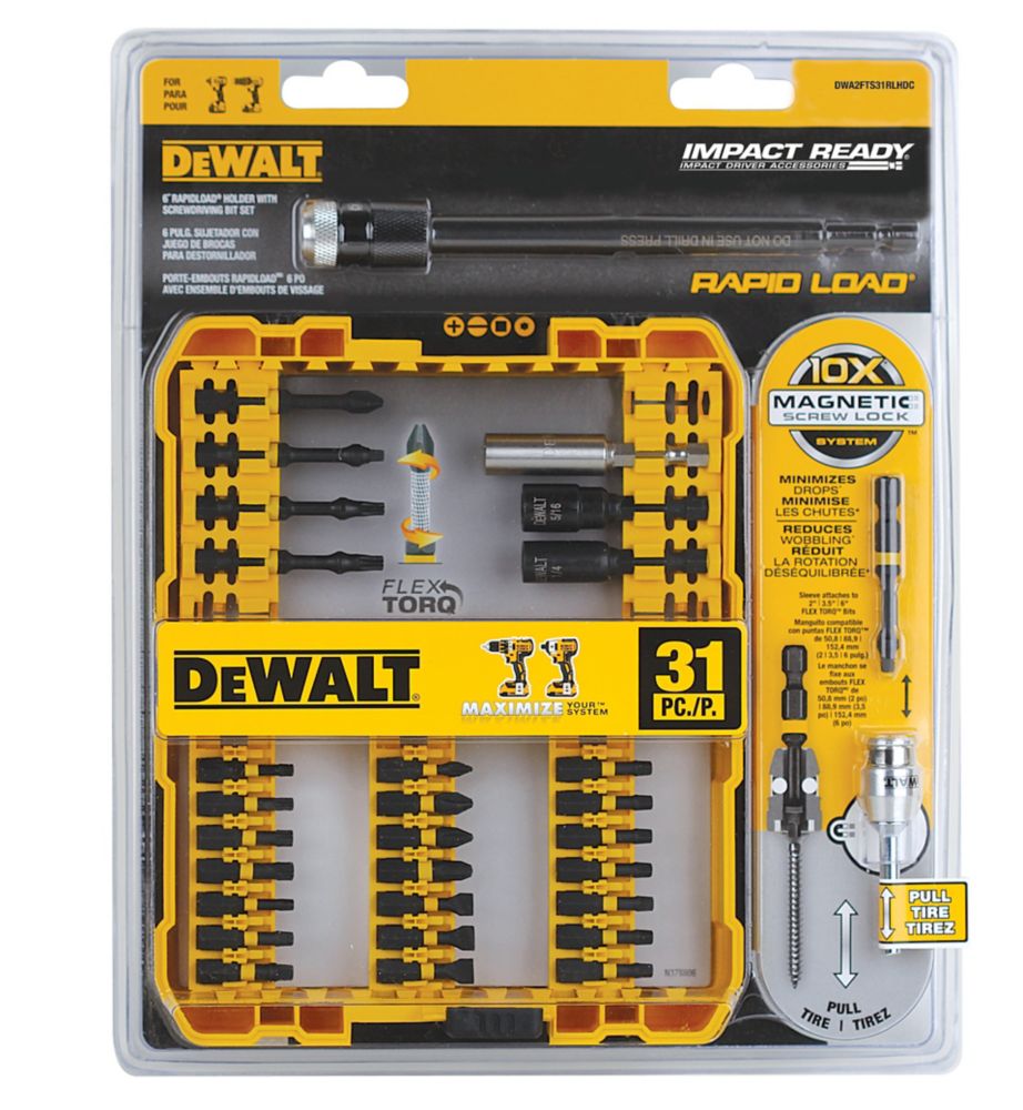 [Home Depot] $4.96, Dewalt 60 PC Screwdriving Bit Set with Magnetic ...