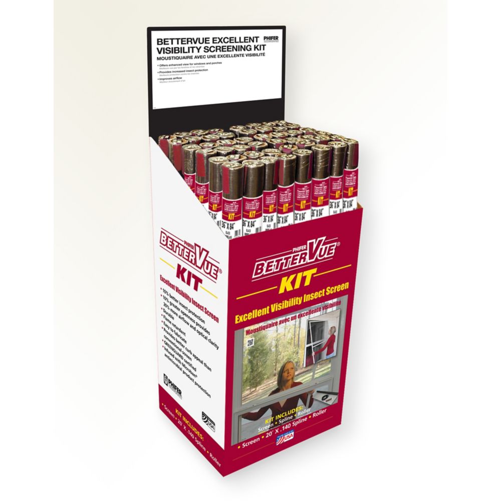 Phifer 36-inch x 84-inch Bettervue Black Screen Kit | The Home Depot Canada