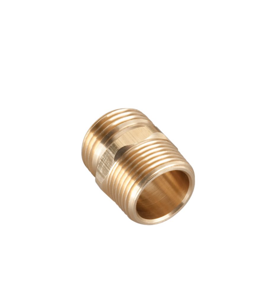 Rainwave 1/2-inch Brass Double Male Connector | The Home Depot Canada