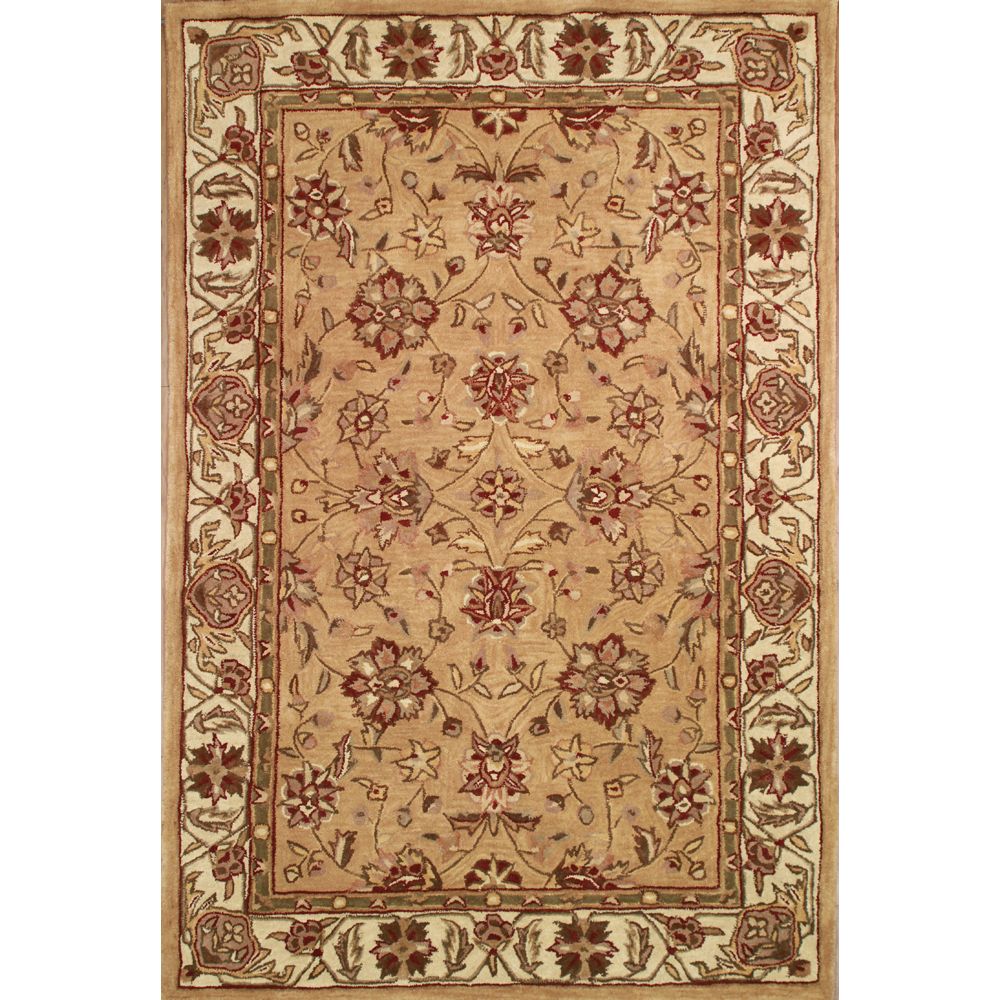 Anglo Oriental Classic Beige Tan 5 ft. x 8 ft. Indoor Traditional ...