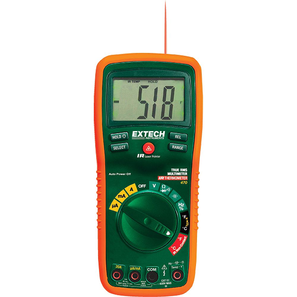 Extech Instruments 12 Function True RMS Professional MultiMeter ...