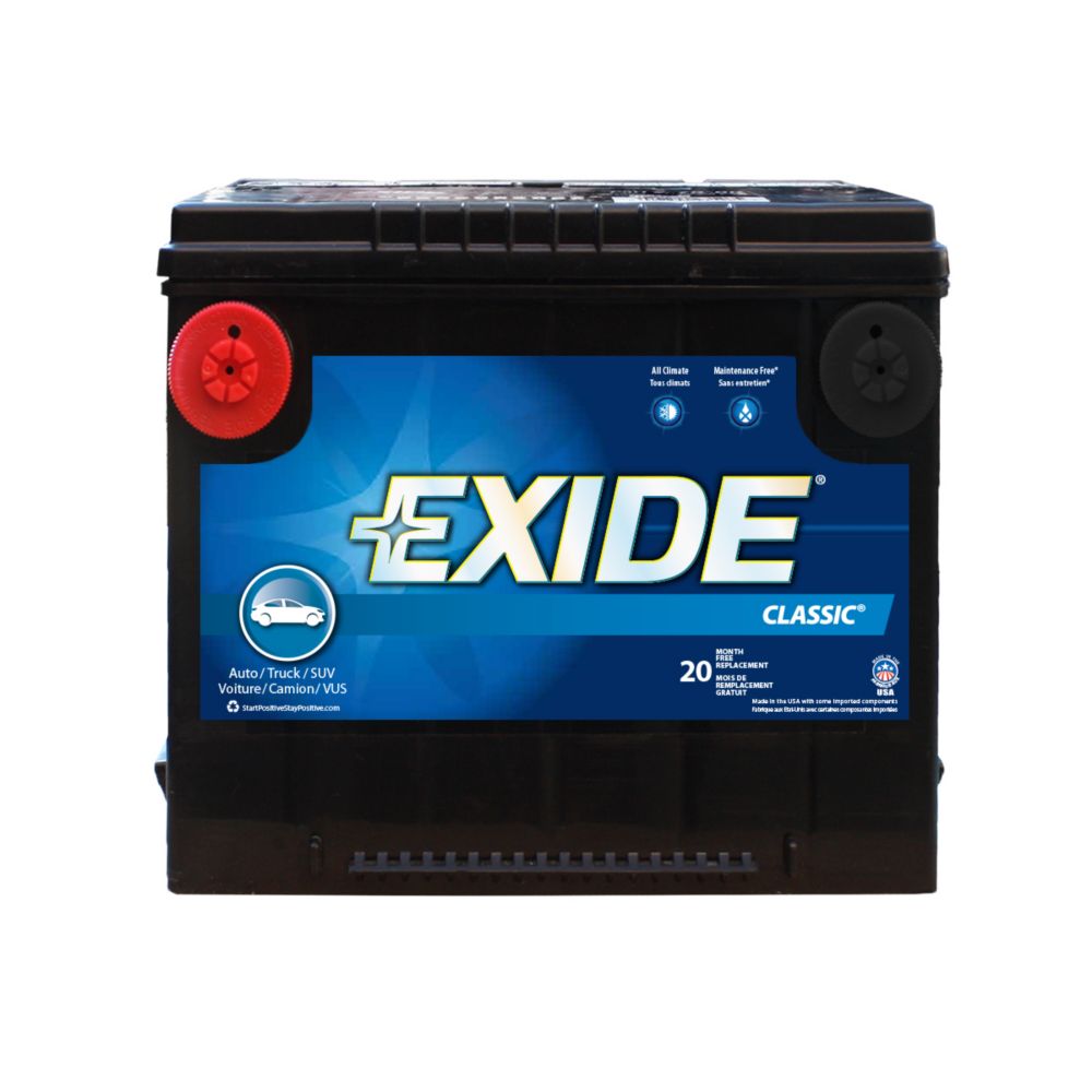 Exide Classic Automotive Battery - Group 75 | The Home Depot Canada