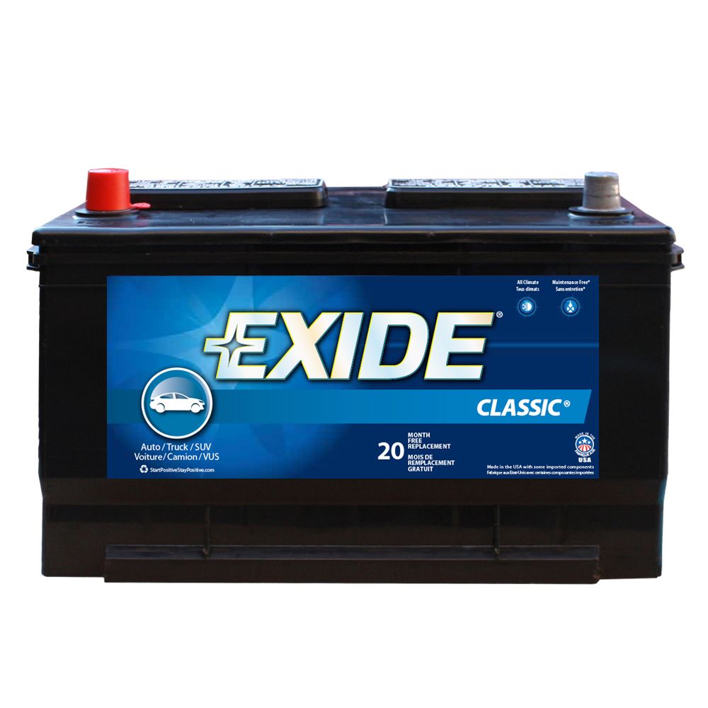 Exide Classic Automotive Battery - Group 65 | The Home Depot Canada