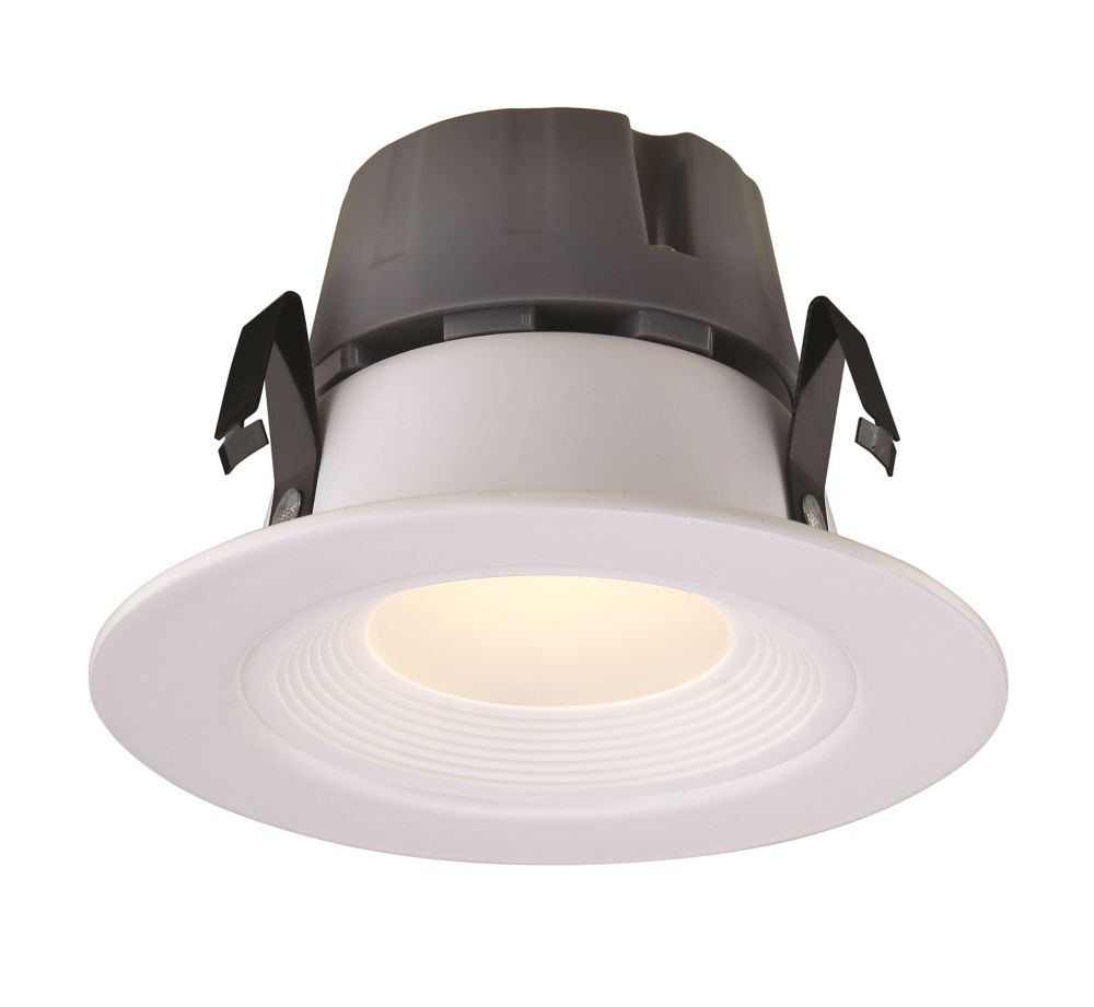 Commercial Electric Recessed LED White Retrofit Baffle Trim GU10 ...