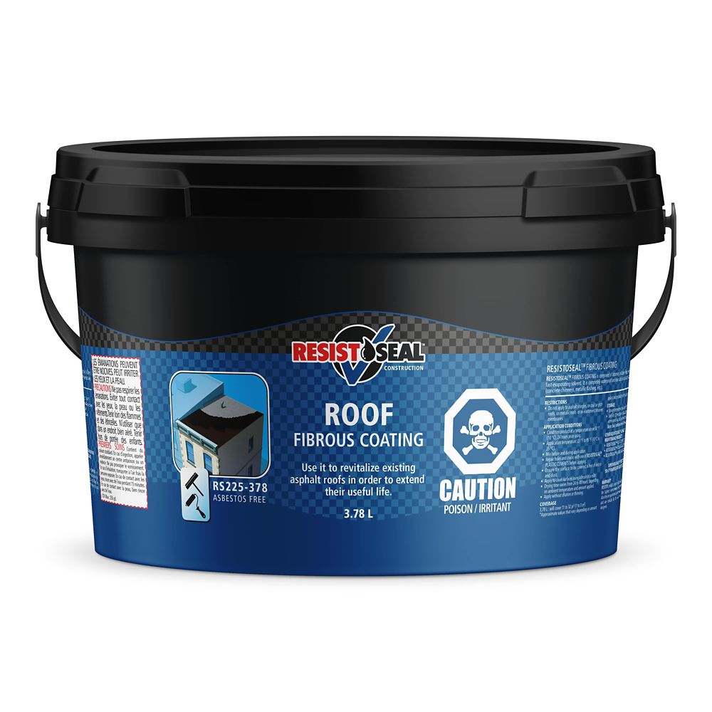 RESISTO Fibrous Roof Coating 3.78L | The Home Depot Canada