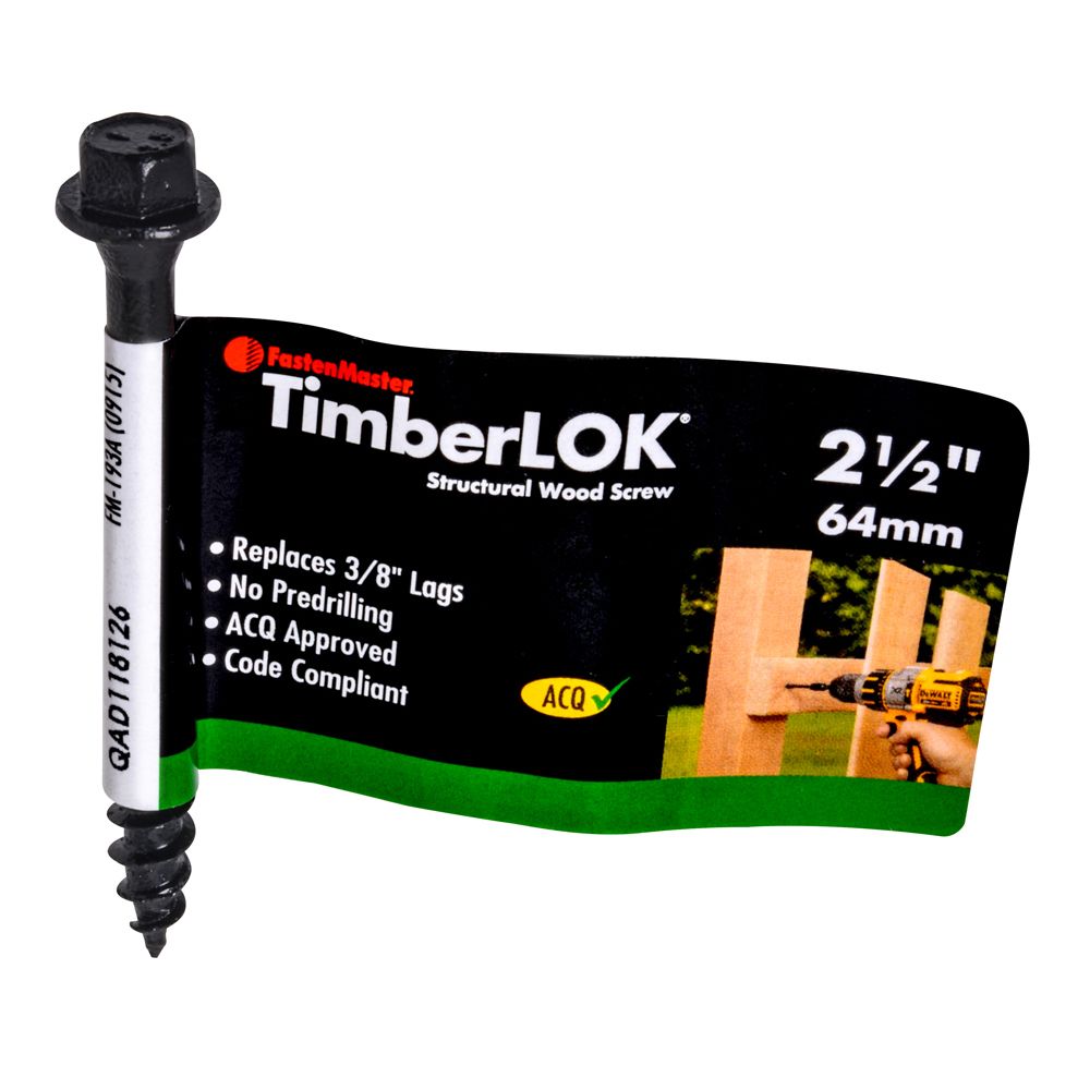 FastenMaster 2-1/2-inch Hex Washer Head TimberLOK(R) Structural Wood ...