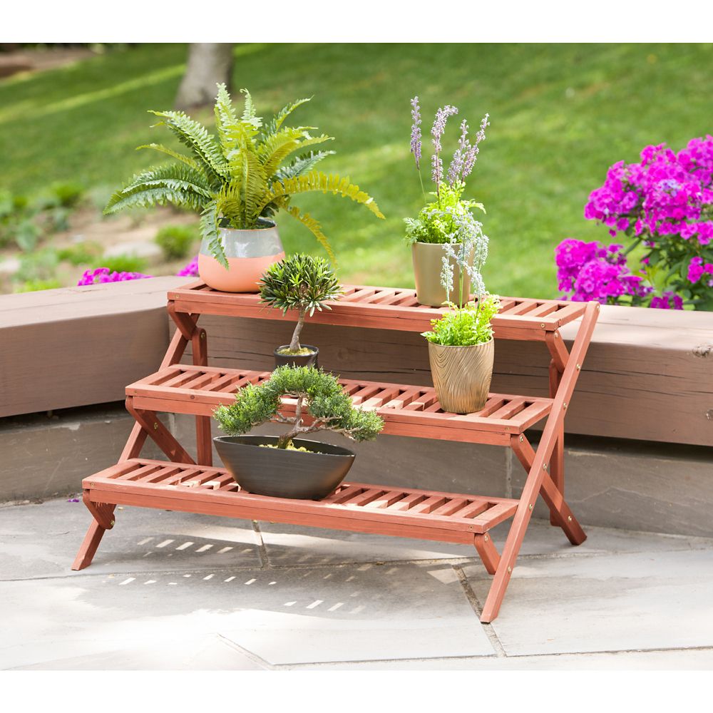 Leisure Season 3 Tier Plant Stand The Home Depot Canada