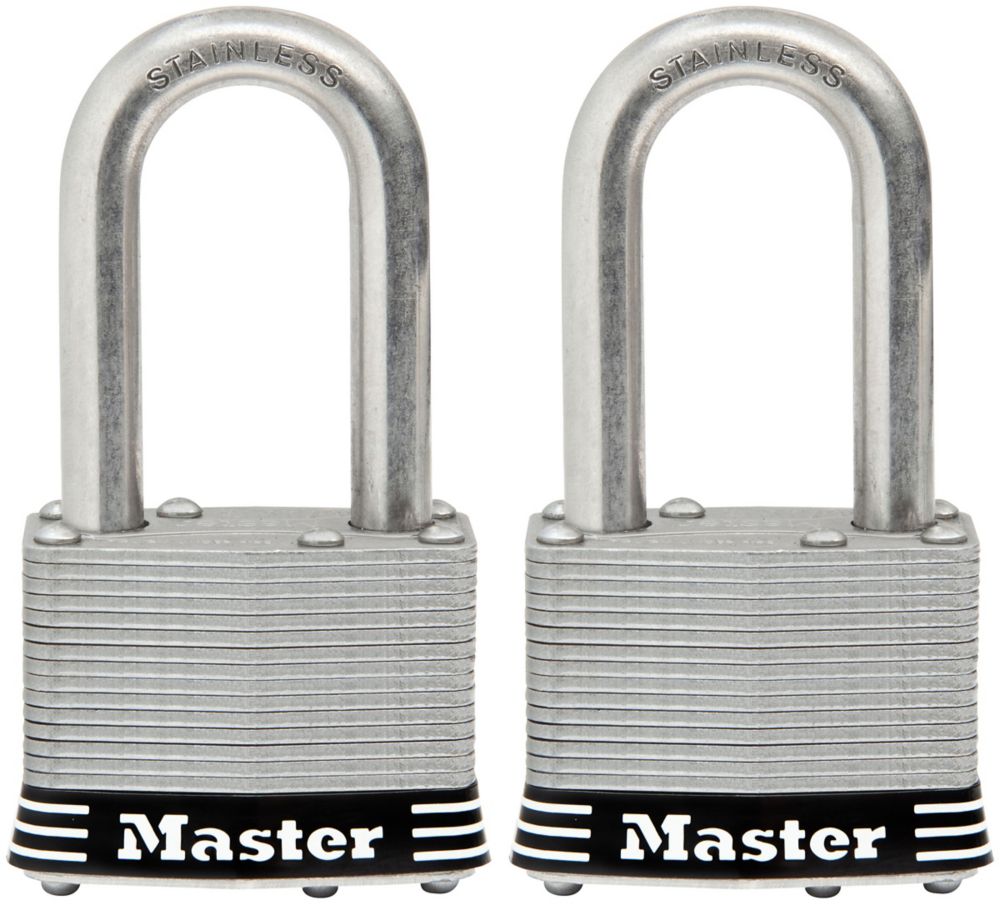 Master Lock 2inch (51mm) Wide Laminated Stainless Steel Pin Tumbler ...