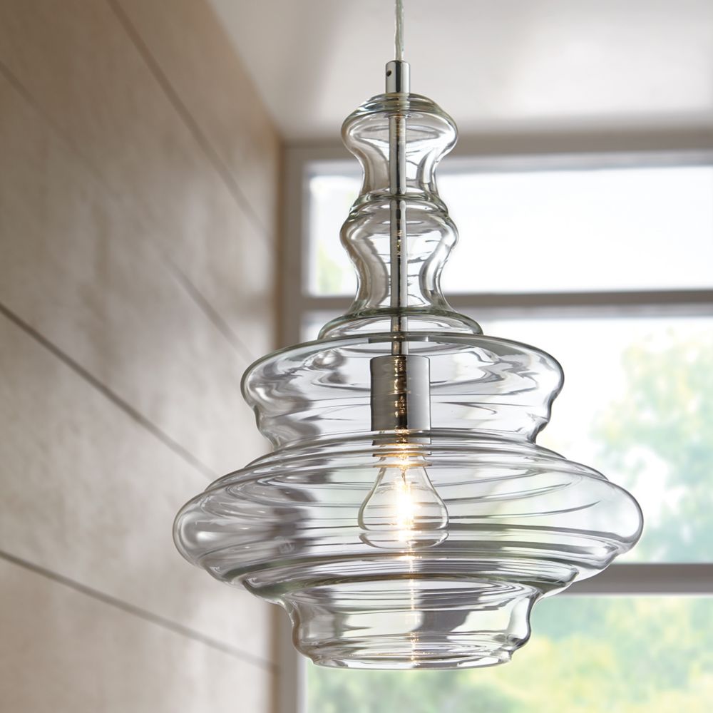 Home Decorators Collection Andrell 1-Light 60W Chrome Schoolhouse ...