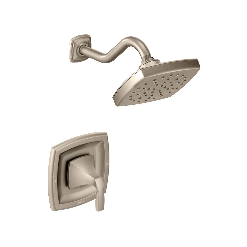 Moen Voss Trol Single Handle 1 Spray Shower Faucet Trim Kit In Brushed